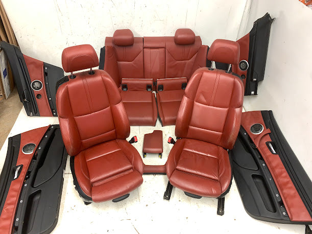 BMW E92 M3 Fox Red Interior Seats & Door Panels – Proper Parts Co