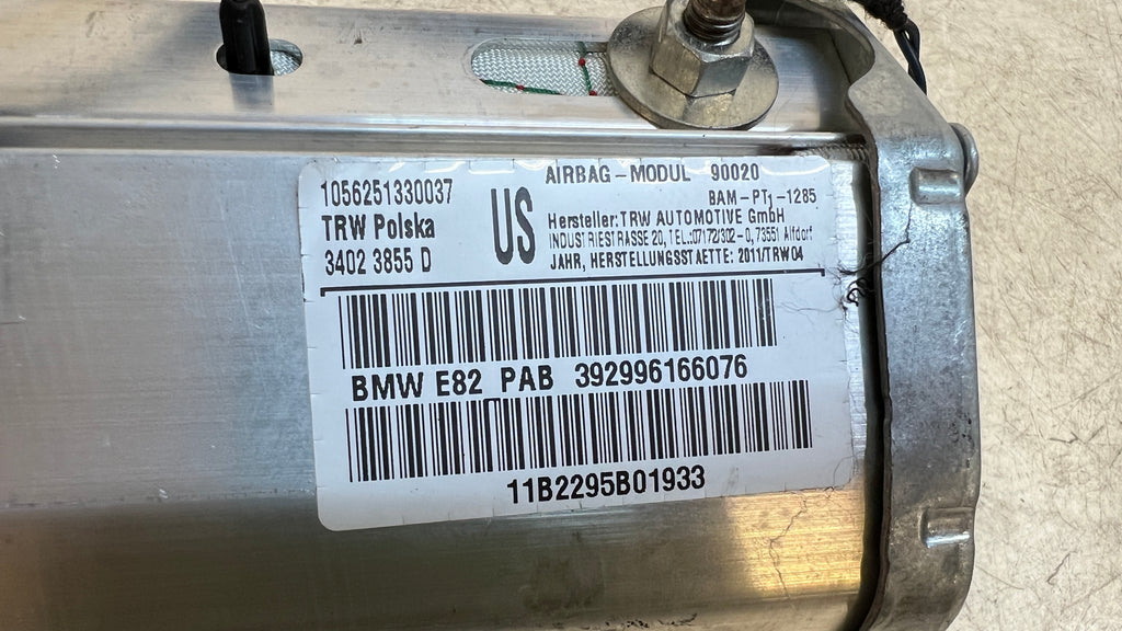 BMW E82 128i/135i Coupe Right/Passenger Side Dashboard Airbag 72122996 ...