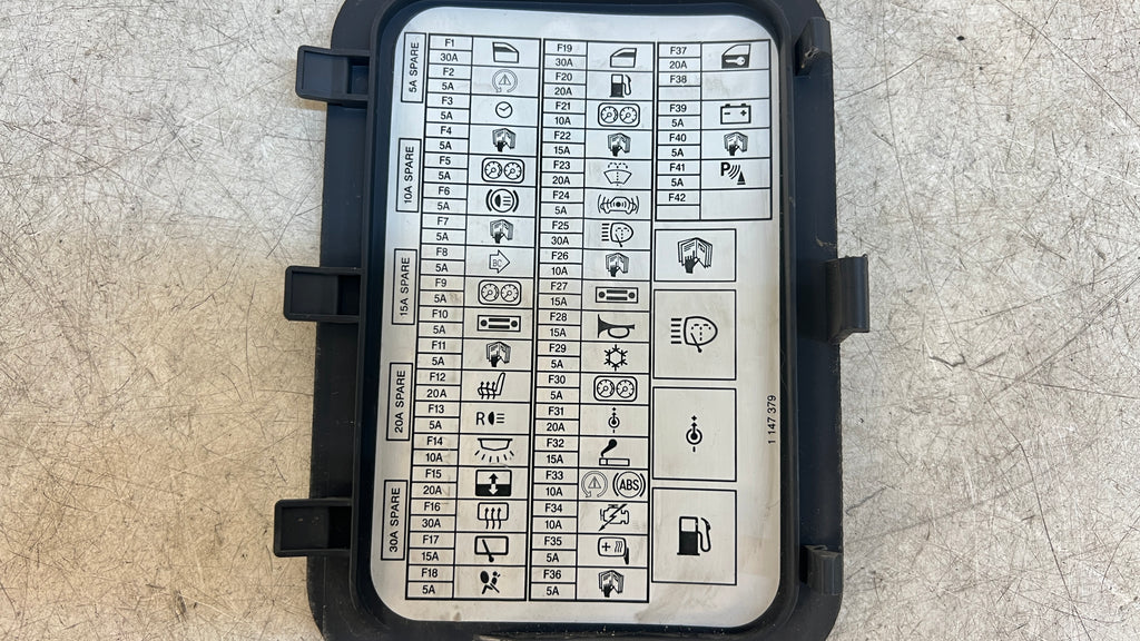 MINI R53 Cooper S Fuse Panel Cover 1147379 – Proper Parts Co