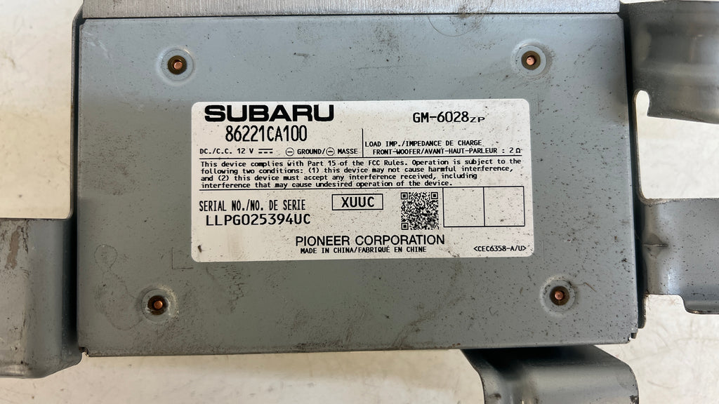 SCION FRS/SUBARU BRZ AUDIO AMPLIFIER 86221CA100 – Proper Parts Co