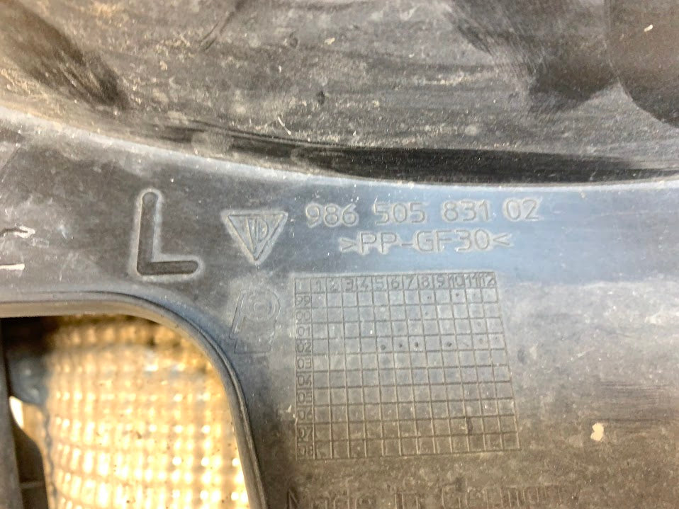 Porsche 986 Boxster S Rear Left Fender Liner/Heat Shield 98650583102 ...