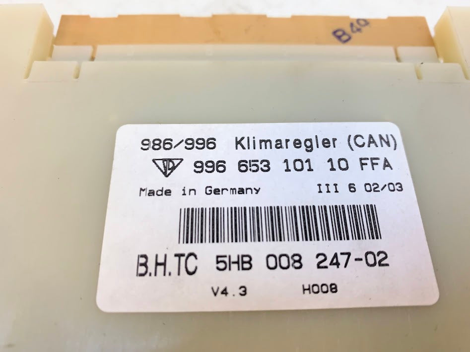 Porsche 986 Boxster S HVAC Climate Control Panel Buttons 99665310110 ...