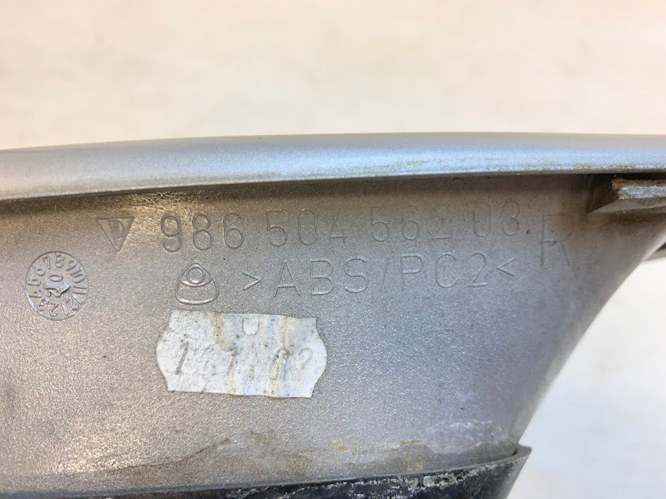 Porsche 986 Boxster S Right Quarter Panel Air Vent Arctic Silver Metal ...