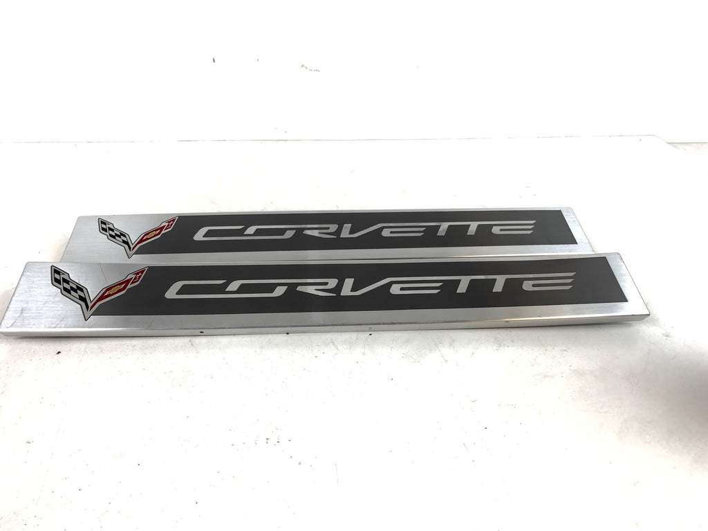 2015 Chevrolet Corvette C7 Door Sill Scuff Entry Trim Pair Set 2278932 ...