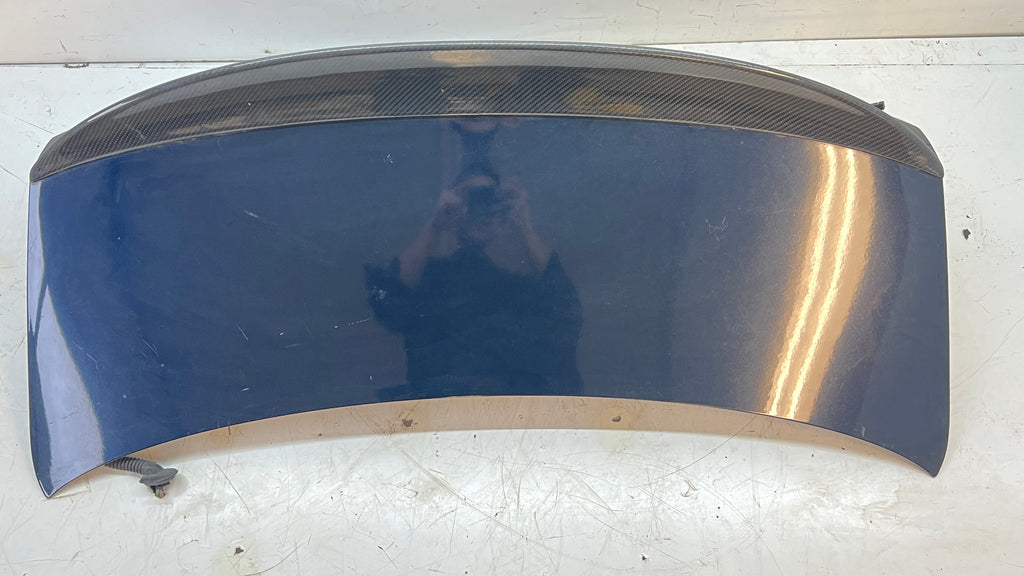 BMW E92 M3 335i 328i Pre-LCI Trunk Lid W/Aftermarket Spoiler Monaco Bl ...