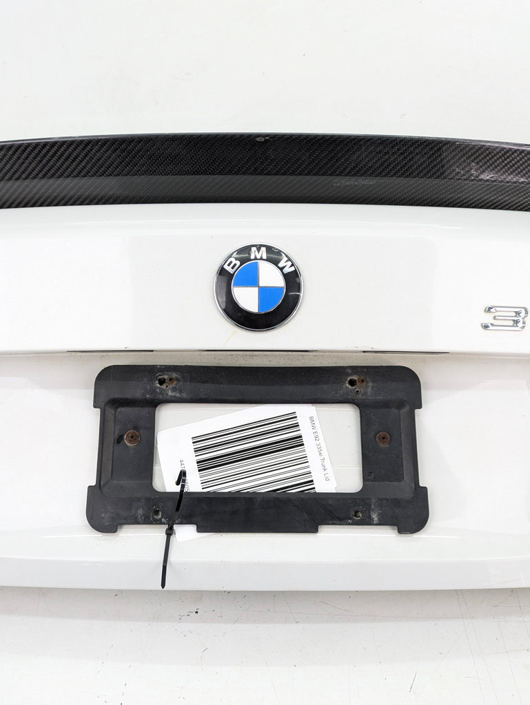 BMW E92 M3 335i 328i LCI Coupe Trunk Lid W/Aftermarket Spoiler Alpine ...