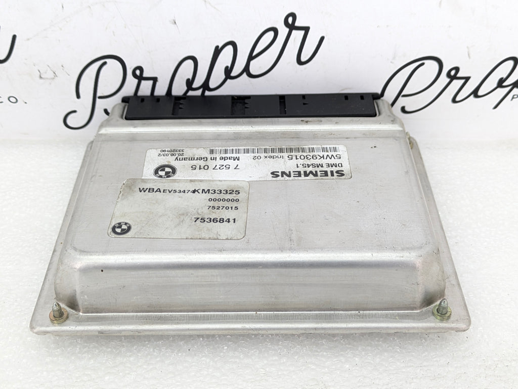 BMW E46 330Ci M54B30 Siemens MS45.1 Engine Control Module ECU 7527015 ...