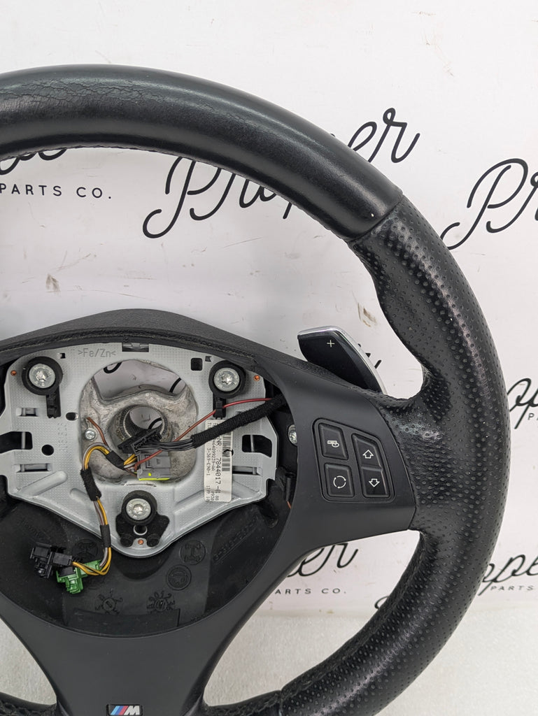 BMW E90 E91 E92 E93 335i 335iS M Sport Steering Wheel & Steptronic Pad ...