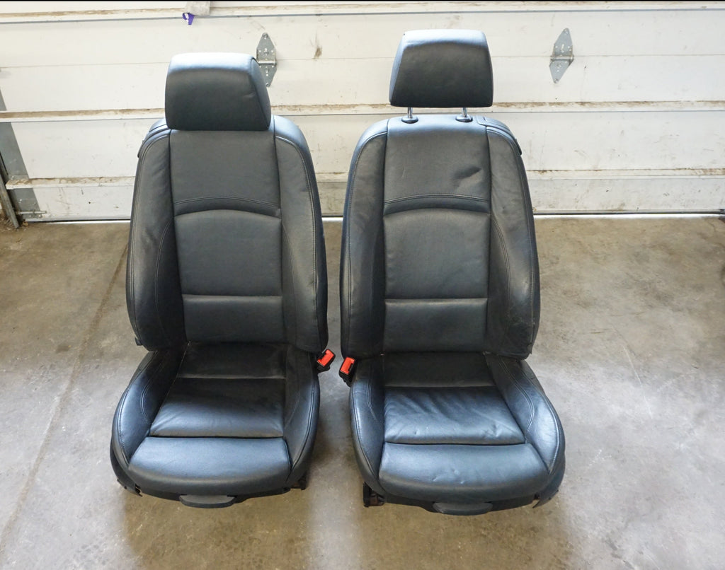 BMW E92 BLACK LEATHER SPORT FRONT SEATS – Proper Parts Co
