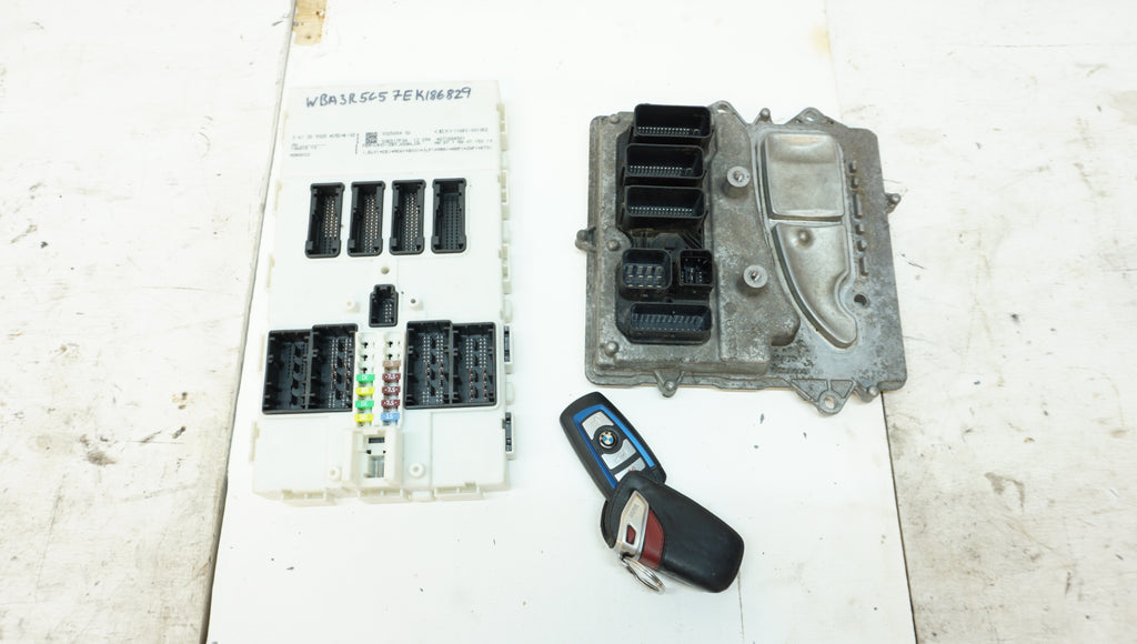 BMW F30/F32/F33 N55 MEVD172G DME/ECU W/ FEM & Key Fob 8626472 / 613593 ...